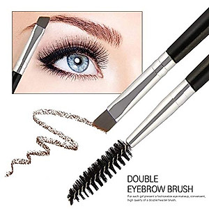 6 pcs Duo Eyebrow Brush,Eyelash Brush Mascara Wands Spoolie Brushes for Eyelash Extension Lash applicator Eyebrow