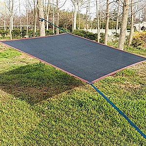 Sunblock Shade Cloth Knitted Mesh Tarp Black 10 16ft（34m） Breathable Encryption Net for Balcony Privacy Screen Fence