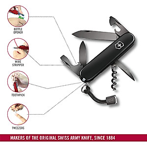 Victorinox Swiss Army Spartan Pocket Knife, PS Black, 91mm