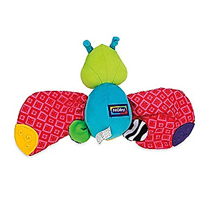 Nuby Teether Tugz Plush Silicone Teething Toy - Baby Teething Toy - 3+ Months - Bee