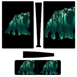PlayStation 5 Digital edition version sticker protective cover, Revenge of The Wild ps5 controller protective shell (compatible with ps5 Digital edition)