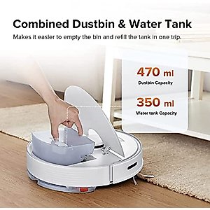 roborock Q7 Max Robot Vacuum and Mop Cleaner, 4200Pa Strong Suction, Lidar Navigation, Multi-Level Mapping, No-Go&No-Mop Zones, 180mins Runtime, Works with Alexa, Perfect for Pet Hair(White)