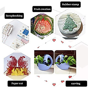 Jetmore 63 Pack Exacto Knife Craft Knife Kit with 60 PCS Hobby Knife Replacement Blades , Hobby Knife Precision Knife Exacto Knife Set for DIY Craft, Scrapbooking, Art Work Cutting