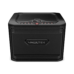 Vaultek MXi Wi-Fi and Biometric Safe High Capacity Handgun Safe Multiple Pistol Storage Smart Safe with Alerts to Smartphone Auto-Open Door and Rechargeable Battery (Biometric + WiFi)(Black)