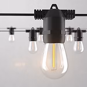 alitade S14 LED Outdoor String Lights, Shatterproof IP65 27Ft (Maximum 918Ft) for Patio Lights Outdoor Waterproof, Outside Lights for Outdoor Lighting, Edison Vintage Backyard lights