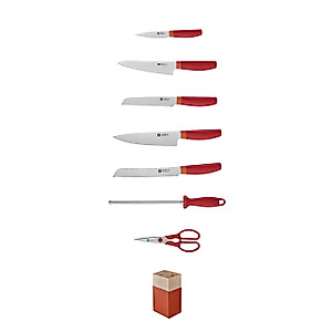 ZWILLING Now S 8-pc Knife Block Set - Grenada Orange