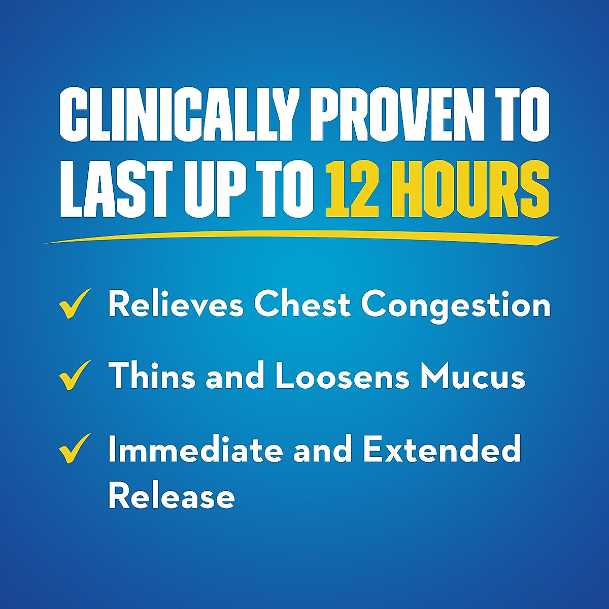 Mucinex SE 12 Hour Chest Congestion Expectorant, Tablets, 68 Count
