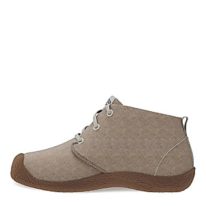KEEN Men's Mosey Chukka Mid Height Upcylced Ankle Boot, Taupe Felt/Birch, 12