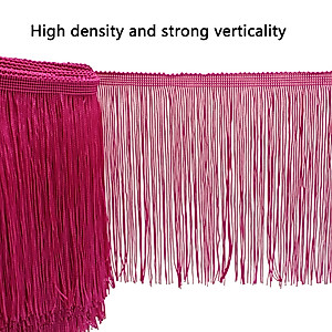 Dortrue 10 Yards of 6" Fringe Trim Tassel Sewing Trim for Clothes Accessories Latin Wedding Dress DIY Lamp Shade Decoration