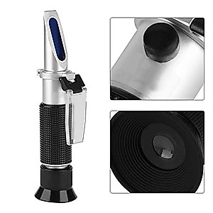 Brix Refractometer, 6.7inch Professional 0‑20% Accurate Brix Refractometer Honey Beer Fruit Juice Sugar Tester Meter