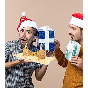 Sharonlily Funny Fuck Pop Up Card, Naught Joking 3D Greeting Card for Friend Him Her, Adult Rude Birthday Sympathy Encouragement Card