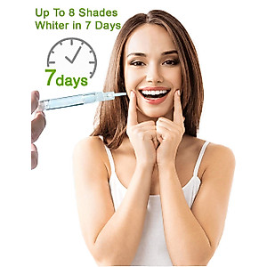 Bright White Smiles - Teeth Whitening Gel Refill Kit - 10 Tubes 44% Carbamide Peroxide Tooth Whitener Formula