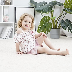 Hipea Toddler Baby Girls Summer Clothes Outfits Ruffle Camisole Spot Dot Tops and Casual Shorts 2-Piece Newborn Girl Clothing Set (2-3T)