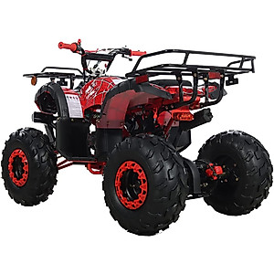 Icebear Super Trooper 125cc Kids ATV Metallic Burgundy/Black