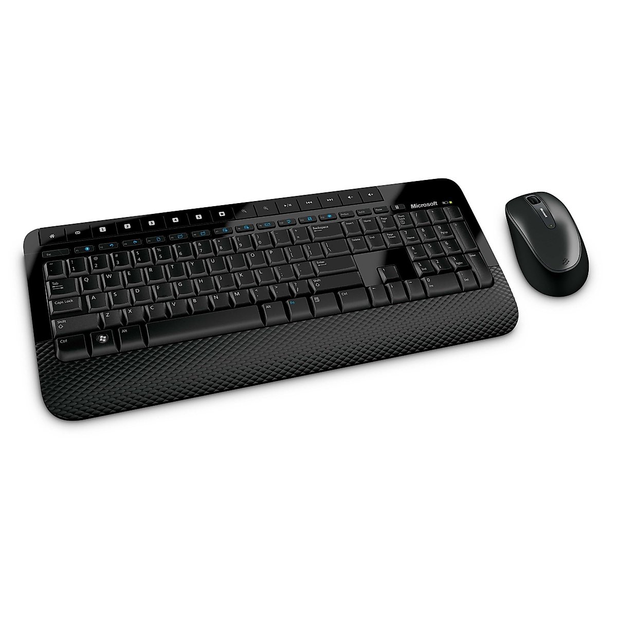 Microsoft Wireless Desktop 2000, Black - Wireless Keyboard and Mouse Combo with Comfortable Palm Rest.