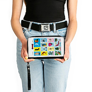 Buckle-Down Women's PU Zip Around Wallet Rectangle-Loteria, 7.5"x4.5"