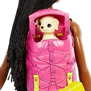 Barbie It Takes Two Doll & Accessories, Brooklyn Camping Playset with Doll, Pet Puppy & 10+ Accessories Including Sleeping Bag