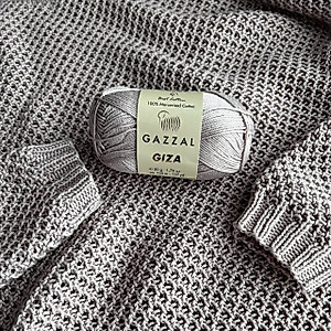 Estako Royal Cotton, 100% Mercerized Giza Cotton Yarn, Soft, Super Fino 1 for Crochet and Knitting 1.76 Oz (50g) / 137 Yrds (125m) (5065 - Orange)