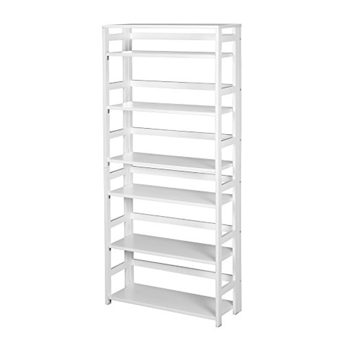 Regency Flip Flop Folding Bookcase, 67" x 30", White