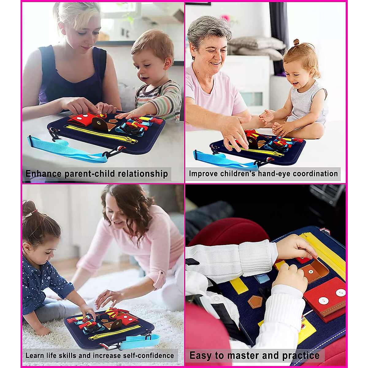 Little Titan Montessori Toys for 1 2 3 4 Year Old Toddlers Boys Girls, Board Toy Educational Learning Birthday Gifts Girls Kids Present Age 2-4