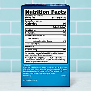 ACT Dry Mouth Moisturizing Gum With Xylitol, Sugar Free Bubble Fresh, 20 Pieces