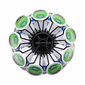 Rice rat K-Cup Storage Coffee Capsules Pod Holder Carousel Capsule Display Storage for k-cup（45 pods-5 tiers）