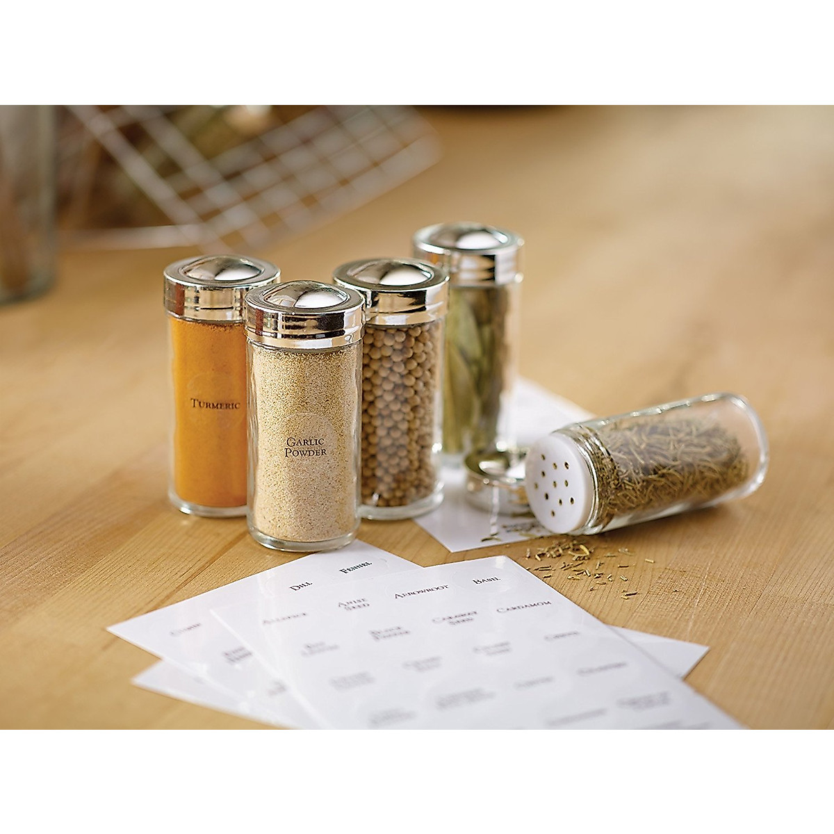KitchenArt EZ Spice Label Set, 100-Piece