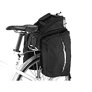 Topeak MTS TrunkBag DXP Bike Bag, Straps, Rigid Molded Panels, Water Bottle Holder