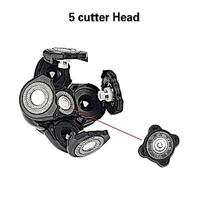 Electric Shaver Replacement Head 8 Heads for Bald Men Wet and Dry Compatible Waterproof 8D Upgrade Replacement Blades