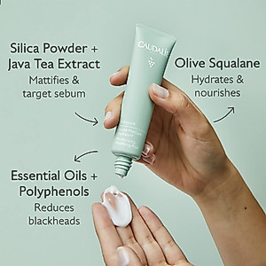 Caudalie Vinopure Oil Control Moisturizer for Acne Prone Skin, Hydrating & Mattifying Moisturizer, 1.35 Fl Oz