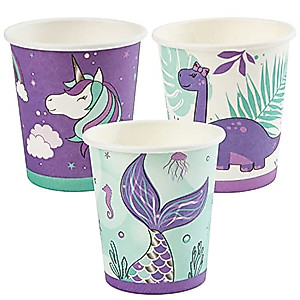 ROYAL BLUEBONNET 3oz Mouthwash Cups – 300 Purple Mini Cups, Disposable Kids Bathroom Cups, Mouth Rinse Cups, Mermaid Tiny Snack Cups for Birthdays, Paper Bathroom Cups, Small Paper Cups for Bathroom