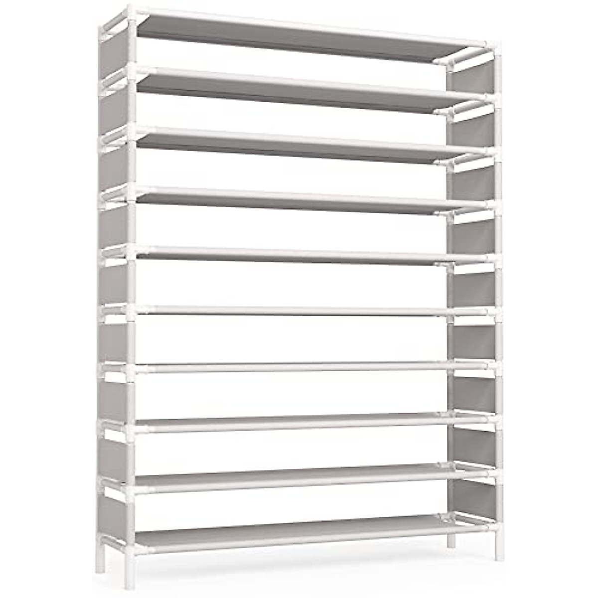 Tribesigns 10 Tiers Shoe Rack, Large Capacity Shoe Organizer, Shoe Shelf for 50 Pair, Large Shoe Rack, Extra Large Shoe Shelf