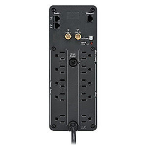 APC BN1350M2 Back-UPS PRO BN Series Battery Backup System, 10 Outlets, 1,350 VA, 1,080 J