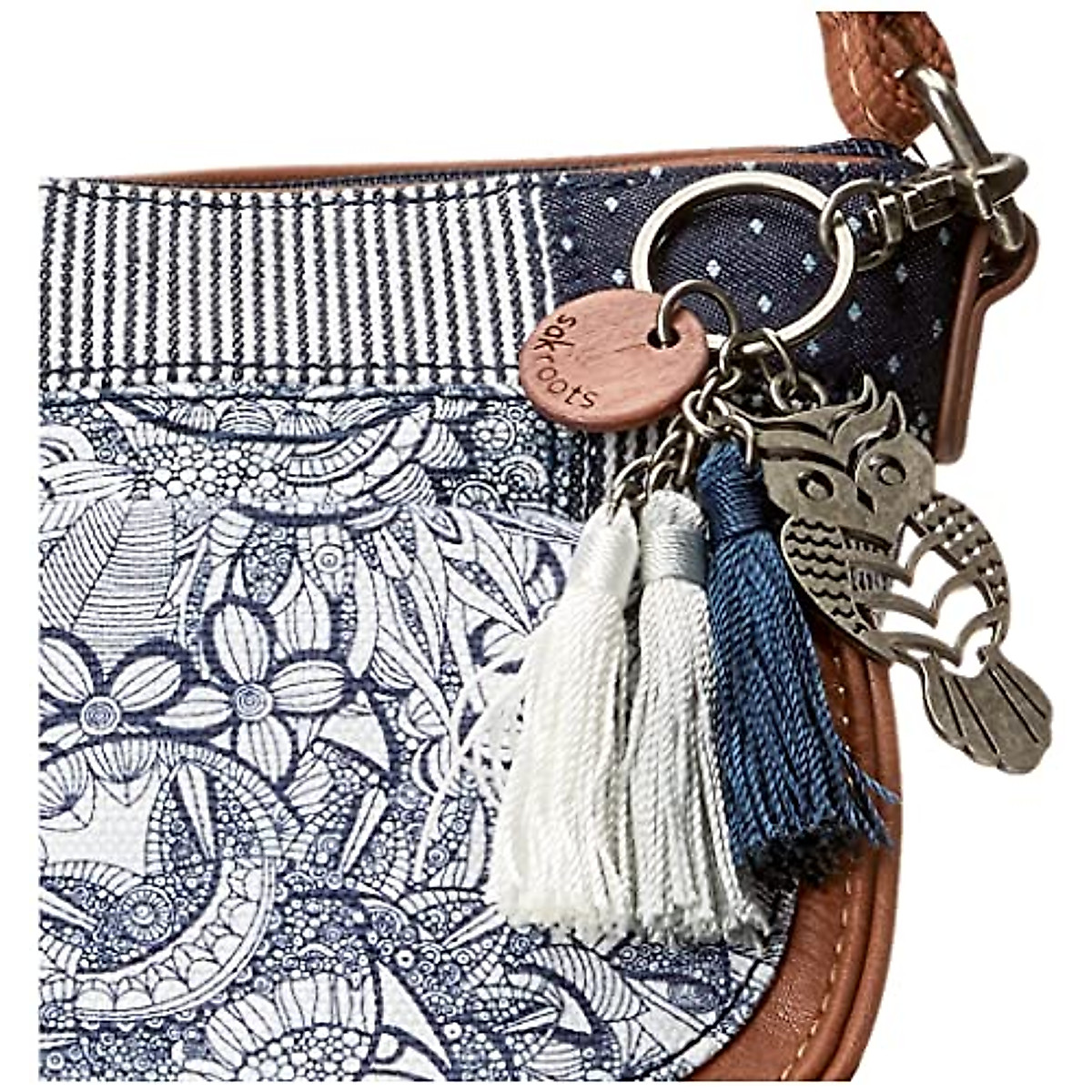 Sakroots Women's Flap Crossbody, Navy Spirit Desert Patch