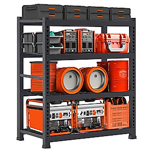 WAREYEASY Garage Storage Shelves 2500LBS Heavy Duty Garage Shelving, Adjustable Metal Shelving Unit, Storage Shelves for Garage, Basement, Kitchen, 39.8" W x 17.7" D x 72" H, 5-Tier