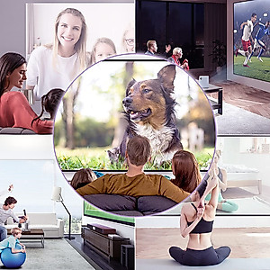 [$125 Big Sale]Native 1080P 7000LM Outdoor Movie Projector, Wireless Home Theater Projector with WiFi and Bluetooth, Indoor LED Video Projector Airplay Mirroring/HDMI/USB for Smart Phone DVD TV Stick