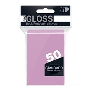 Ultra PRO - 50ct Standard Size Card Protector Sleeves (Bright Pink) - Protect You Collectible Trading Cards, Sports Cards, & Gaming Cards with a Bright and Vibrant Color