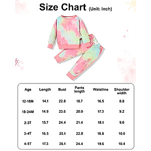 YALLET Toddler Girls Clothes,Baby Girl Fall Outfits Pink Sweatsuit 2 Sets
