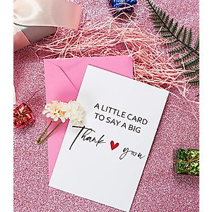 Funny Thank You Card for Friend Him Her, Humor Thank You Card for Men Women, Thank You Gifts Card for Teacher Boss, A Little Card to Say A Big Thank You