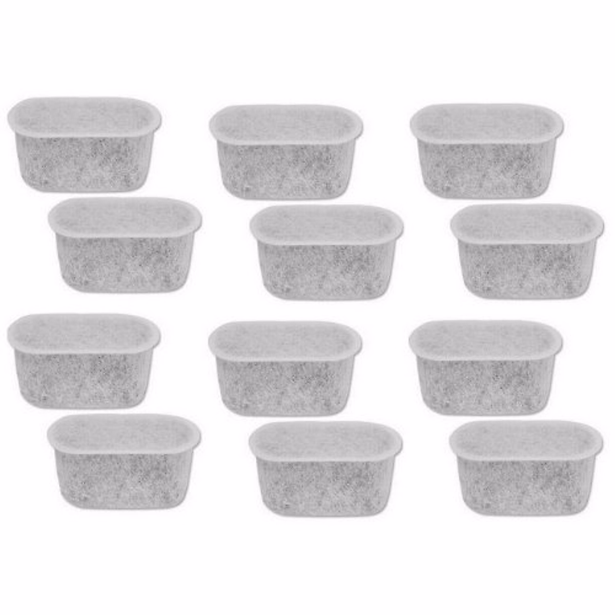 Univen 12 Pack of Replacement Charcoal Water Filters, Fits Cuisnart DCC-RWF