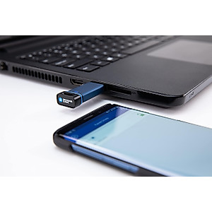 SecureData SecureUSB BT 128GB Hardware Encrypted USB 3.0 Flash Drive FIPS 140-2 Level 3 Unlock via Phone app TAA Compliant, CJIS, HIPAA, CMMC, GDPR Compliant, Works with Mac and Win Free AV