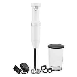 KitchenAid Cordless Variable Speed Hand Blender - KHBBV53, White