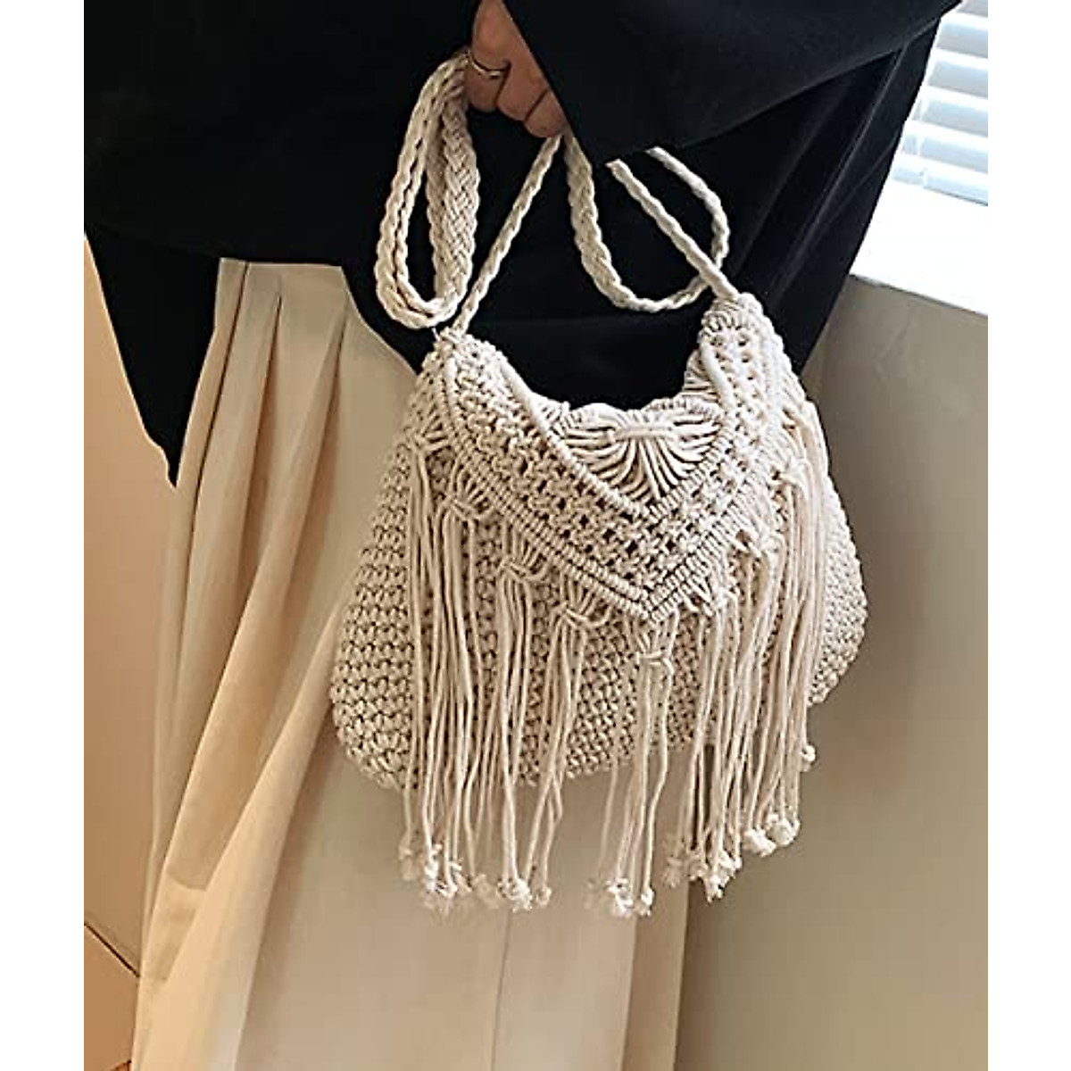 Crossbody Bag for Women Cute Hobo Bag Satchel Bag Summer Bag Knit Bag Beach Bag Purse Tote Handbags for Women 2023