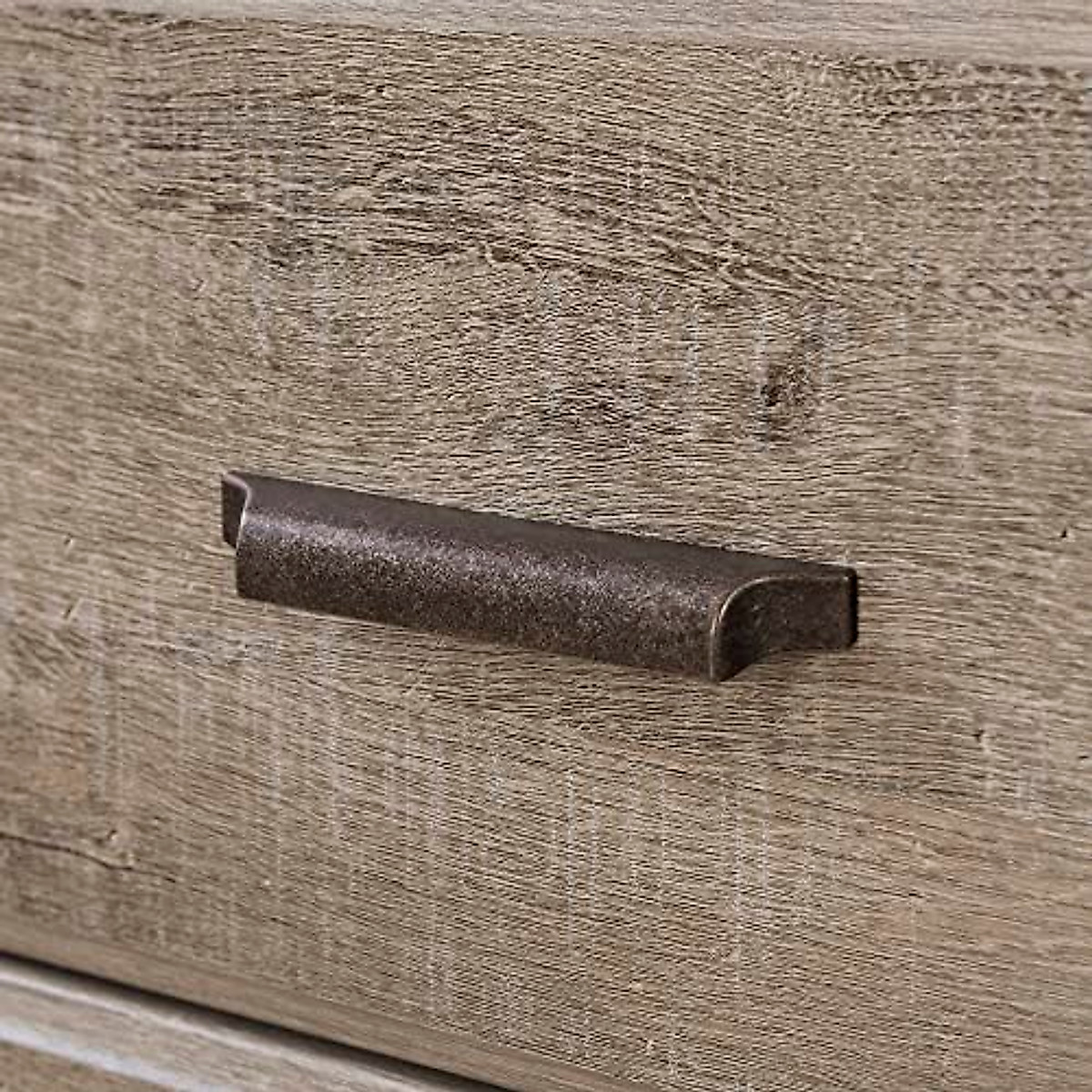 South Shore Versa Collection 8-Drawer Double Dresser, Weathered Oak with Antique Handles