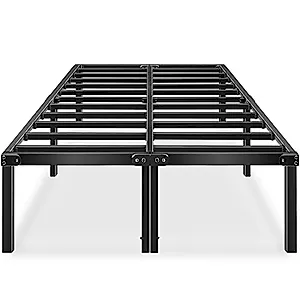 HAAGEEP 18 Inch High Platform California King Bed Frame with Storage Metal Cal Bedframe No Box Spring Needed Tall