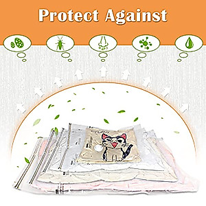 BRIAN & DANY Vacuum Storage Bags with Electric Pump, Vaccum Sealed Space Saver for clothes mattress, 12 Pack (4 Jumbo, 4Large, 4Medium)