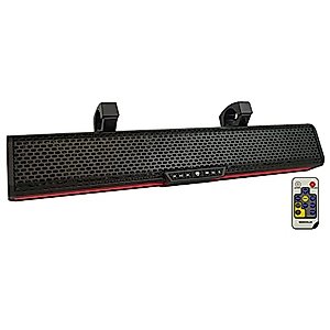 Rockville UBAR-27 27" ATV/UTV/Boat Soundbar Bluetooth Speaker System w/LED + Wire Kit
