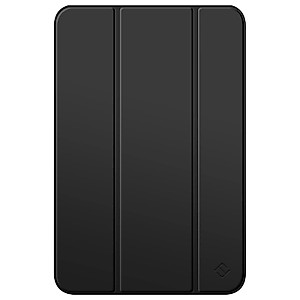 Fintie Hybrid Slim Case for All-New Amazon Kindle Fire 7 (2022 Release-12th Generation) Latest Model - Shockproof Cover with Transparent Back Shell, Black