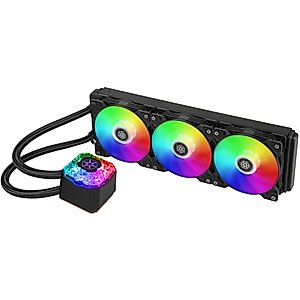 Silver Stone SST-IG360-ARGB RGB High Performance ARGB AIO Water Cooler, Rainbow 4.7 inch (12 cm) Fan X3