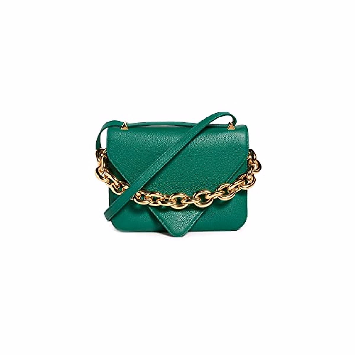 Bottega Veneta Women's Pre-Loved Small Mount Bag, Calfskin, Green, One Size